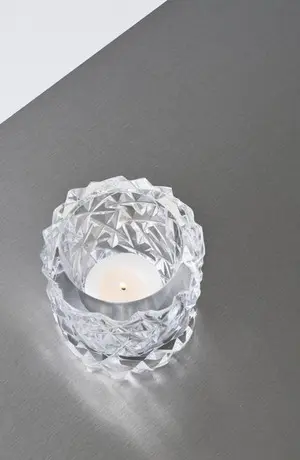 ORREFORS Carat Medium Crystal Candleholder