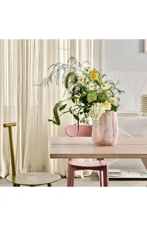 KOSTA BODA Crackle Tall Vase - Pink