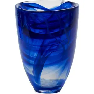 KOSTA BODA Contrast Vase - Blue