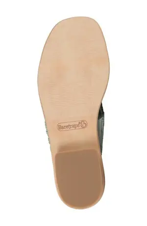 BARETRAPS Navene Woven Raffia Slide Sandal - Sage