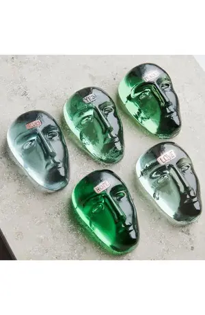 KOSTA BODA Companion Yes Glass Mask Sculpture