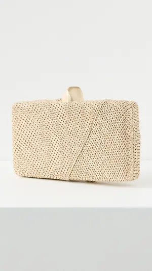 Cult Gaia Lisse Straw Clutch