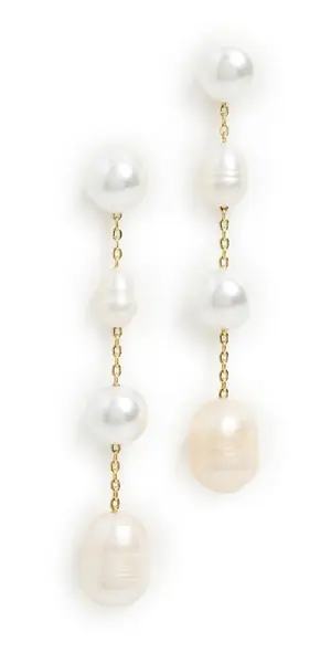 Baublebar Francesca Drop Earrings - Pearl