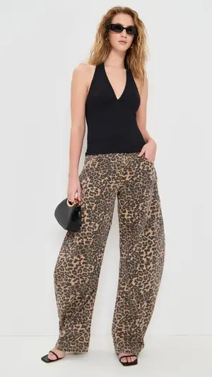 Free People Still Here Halter Neck Tank - Black