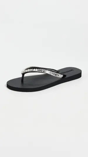 Mystique Crystal Embellished Flip Flops