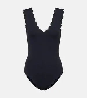 Marysia Charleston Scalloped Reversible Swimsuit - Black