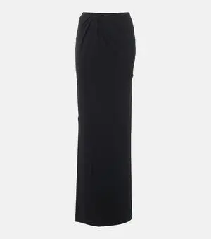 Jacquemus Peplo Maxi Skirt - Black