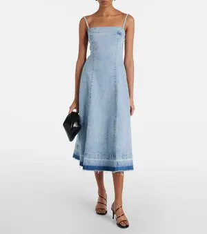 Simkhai Clarissa Denim Midi Dress