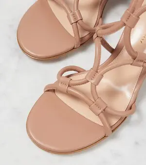 GIANVITO ROSSI Cage 60 Leather Sandals