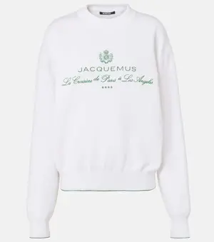 Jacquemus Embroidered Sweatshirts Hoodies For Women