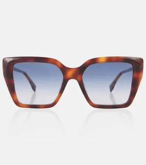 Fendi Ff Diamonds Cat-eye Sunglasses - Brown