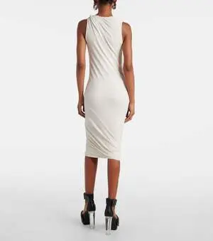 Rick Owens Lilies Luna Gathered Midi Dress