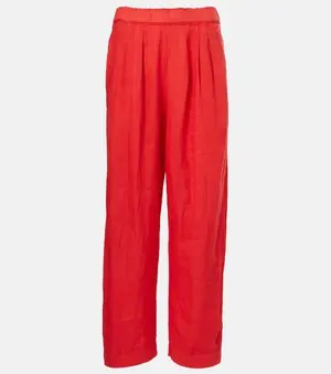 Velvet By Graham & Spencer Gini Linen Straight Pants