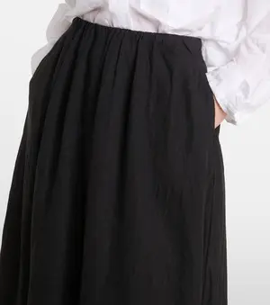 Velvet By Graham & Spencer Rachelle Linen Midi Skirt
