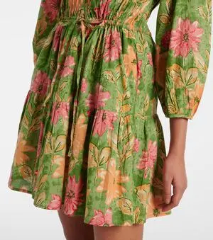 Velvet By Graham & Spencer Floral Cotton Mini Dress