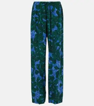 Dries Van Noten Floral Print Trousers