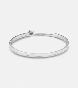 REPOSSI 18kt White Gold Diamond Bangle - Silver