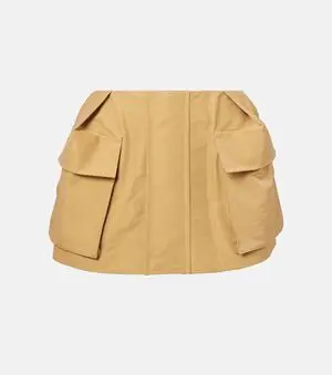 Sacai Cotton-blend Shorts - Beige