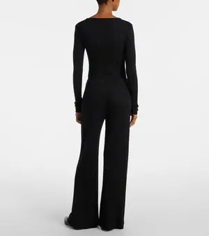 Velvet By Graham & Spencer Alemi Pointelle Straight Pants