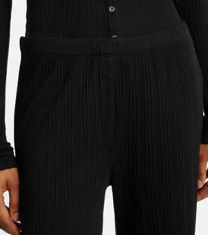 Velvet By Graham & Spencer Alemi Pointelle Straight Pants