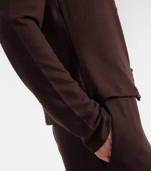LESET Lauren Cropped Cardigan - Brown