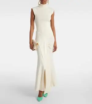 JIMMY CHOO Vivi 65 Suede Mules - Green