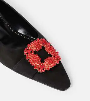 Manolo Blahnik Gifla Embellished Ballet Flats