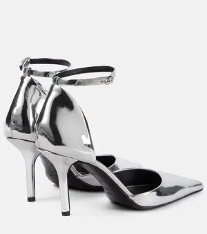 Proenza Schouler Slash 85 Mirrored Leather Pumps
