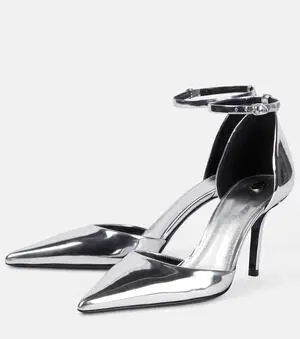 Proenza Schouler Slash 85 Mirrored Leather Pumps