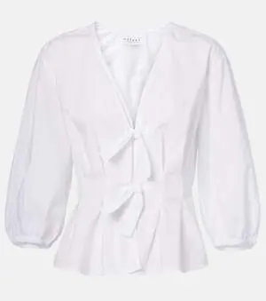 Velvet By Graham & Spencer Riri Cotton Poplin Blouse