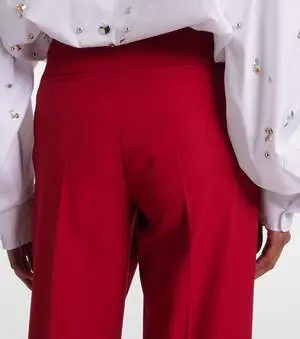 Dries Van Noten Wool Slim-fit Trousers