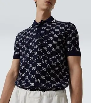 Gucci Cotton Polo Shirt - Blue