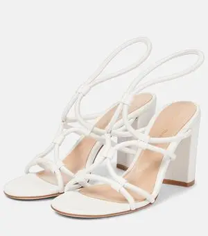GIANVITO ROSSI Leather Cage 85 Sandals