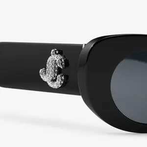 JIMMY CHOO Danny Oval Sunglasses - Black