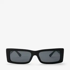JIMMY CHOO Lennon Rectangular Sunglasses - Black