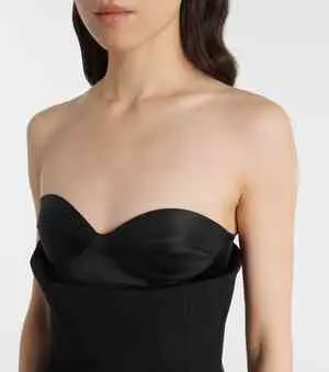 Khaite Ayla Crêpe Corset
