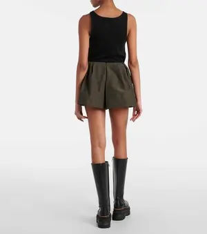 Sacai Cotton-blend Shorts - Green