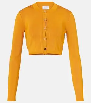 Galvan Atalanta Cropped Cardigan - Orange