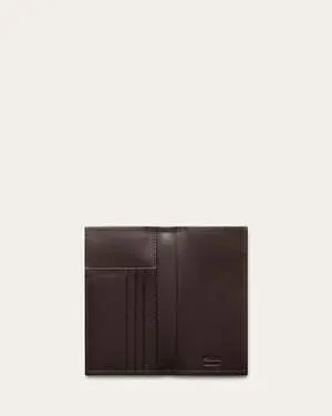 Prada Nylon And Suede Bifold Card Holder