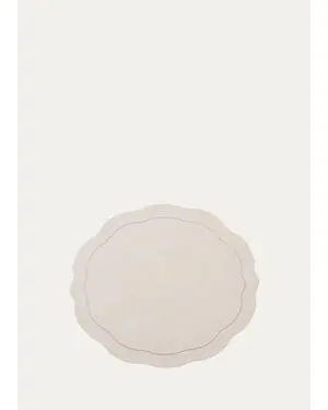 KIM SEYBERT Tailored Faux Leather Placemat - Red Multi