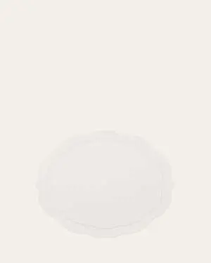 KIM SEYBERT Tailored Faux Leather Placemat White
