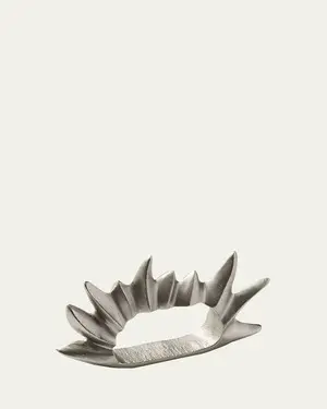 KIM SEYBERT Flame Napkin Ring - Silver
