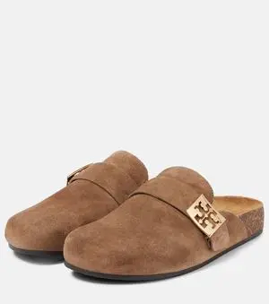 Tory Burch Mellow Suede Mules - Brown