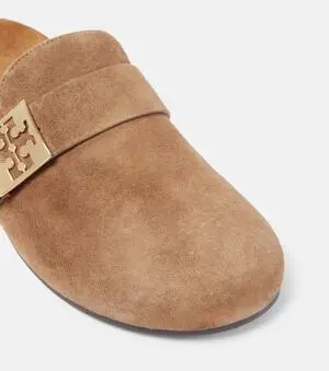 Tory Burch Mellow Suede Mules - Brown
