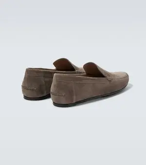Manolo Blahnik Alder Suede Loafers