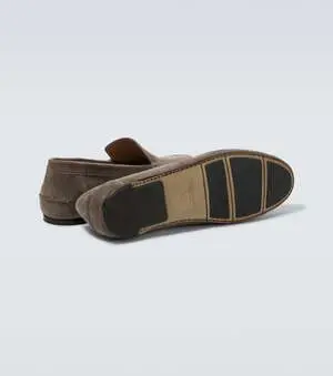 Manolo Blahnik Alder Suede Loafers