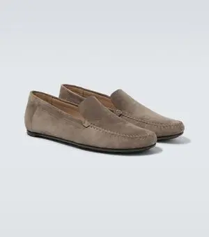 Manolo Blahnik Alder Suede Loafers