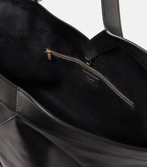 Saint Laurent Leather Tote Bag - Black