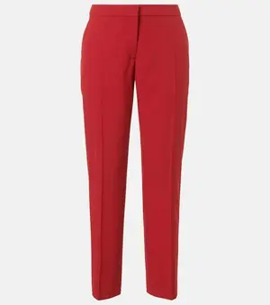 Dries Van Noten Wool Slim Fit Trousers