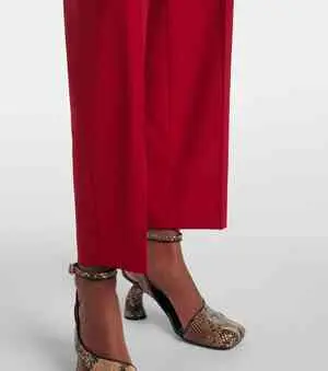 Dries Van Noten Wool Slim Fit Trousers
